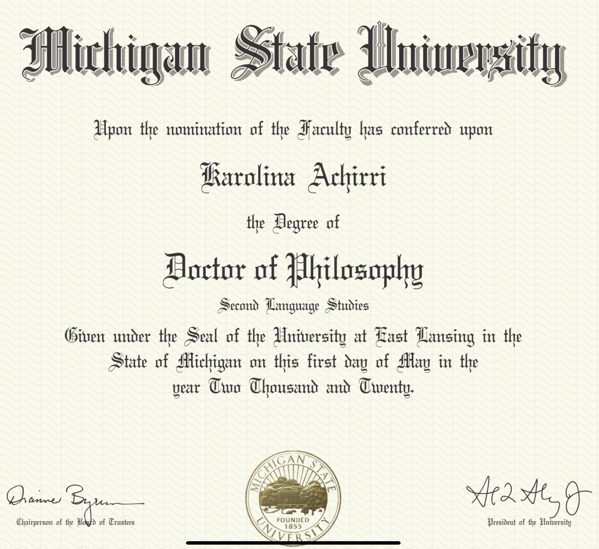 Resume/CV – Karolina Achirri, Ph.D.